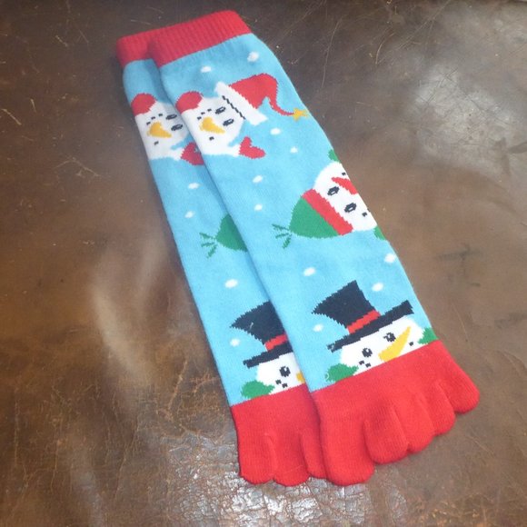 Accessories | Womens Fun Snowmen Toe Socks | Poshmark